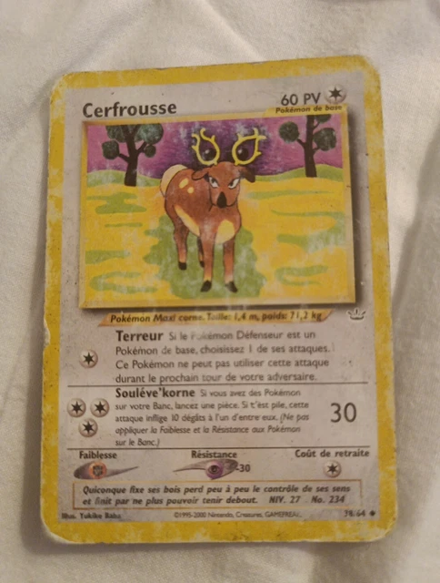 CARTE POKÉMON - Wizards : Neo Revelation - Cerfrousse - 60 PV - 38/64 EUR 3,00 - PicClick FR