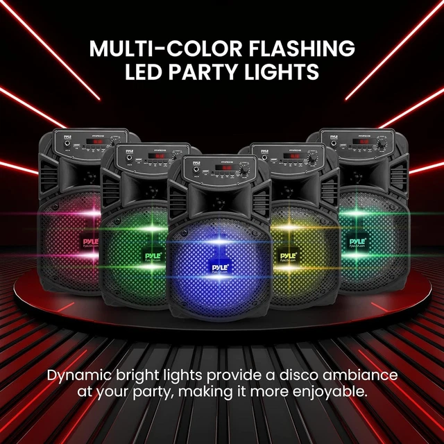 PYLE WIRELESS BLUETOOTH Party Speaker 300W Rechargeable Outdoor ...