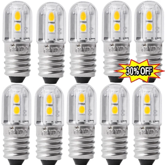 2/6/10X 6V/12V E10 COB LED Screw Base Torch Bulb Lamp White/ Warm EUR 3 ...