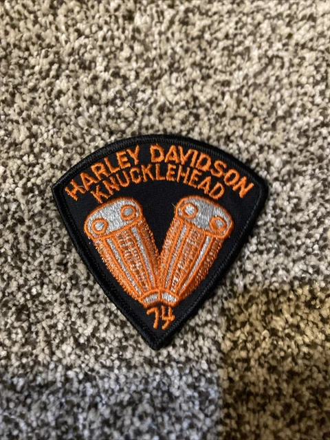 HARLEY DAVIDSON KNUCKLEHEAD Patch Motor Engine 80's Biker Vintage ...