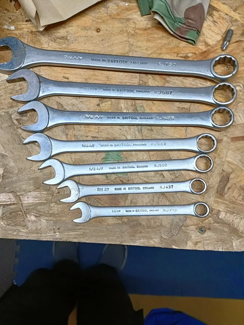 BRITOOL COMBINATION SPANNERS.IMPERIAL A/F RJ Series.Hand Tools £26.03 ...