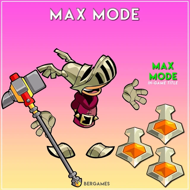 BRAWLHALLA: MAX MODE Pack - Sir Rayelot Skin Toybox Hammer Title Color ...