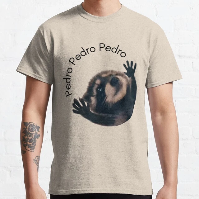 PEDRO RACCOON FUNNY Viral Video Meme Classic T-Shirt £18.76 - PicClick UK