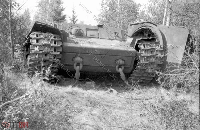 ++ ORIGINAL NEGATIV Front Vormarsch ostfront beute panzer KV1 zerstört ...