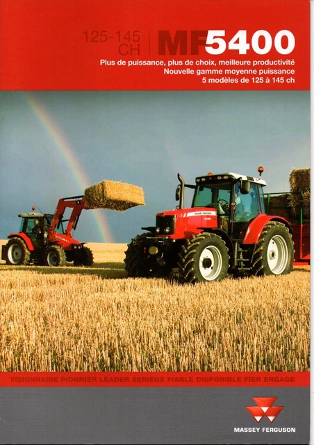 BROCHURE TRACTEUR MASSEY Ferguson série 5400 EUR 7,50 - PicClick FR