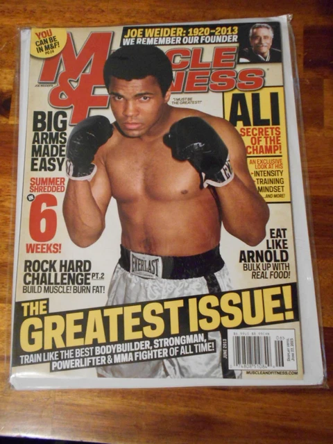 MUSCLE & FITNESS Bodybuilding Muscle Magazine MUHAMMAD ALI 6-13 EUR 9 ...