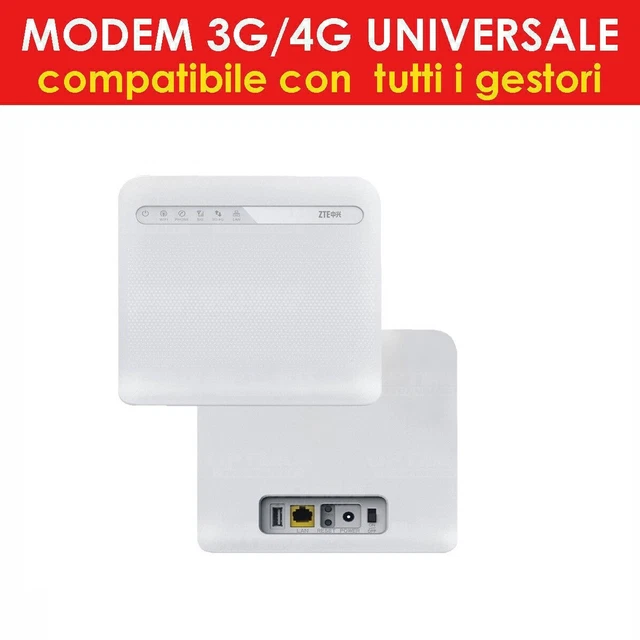 MODEM 4G LTE 300MB Router WiFi modem Sim 3G RJ11 SMA iliad tim EUR 69 ...