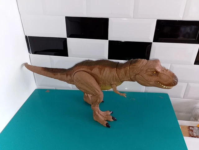 0202254 FIGURINE TYRANNOSAURUS rex T-rex jurassic world mattel 2020 epic roarin' EUR 19,99 ...