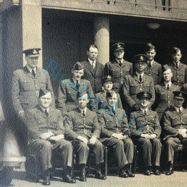 WW2 RAF OFFICERS & Men At RAF Carlisle Group Shot 8 x 6 inch photo ...