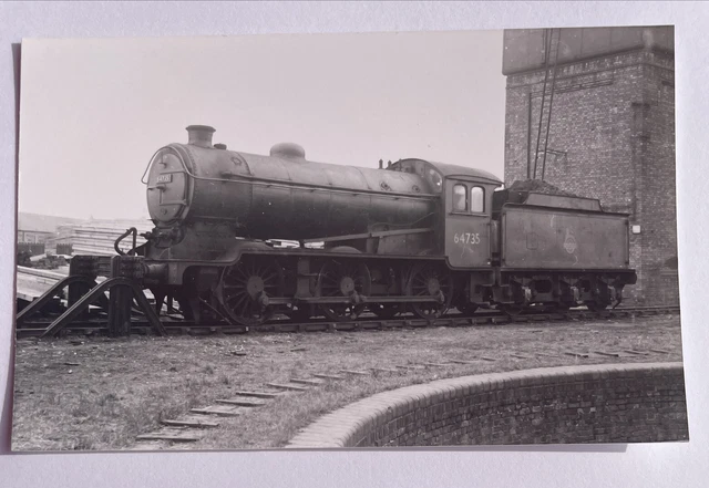 BR RAILWAY LOCOMOTIVE Photograph - 64735 Colwick Shed - E5 £3.50 ...