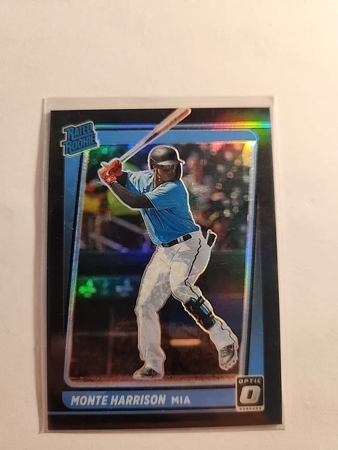 2021 RÉFRACTEUR NOIR baseball optique/25 marlins Monte Harrison EUR 0 ...