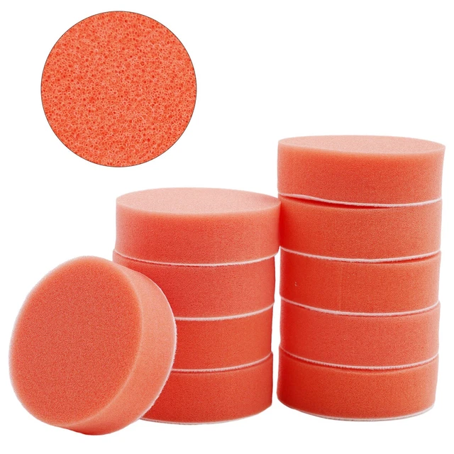 10 PI CE 75MM Voiture ponge de Polissage Orange Lisse Plat ponge Polir Pads EUR 19,06 - PicClick FR
