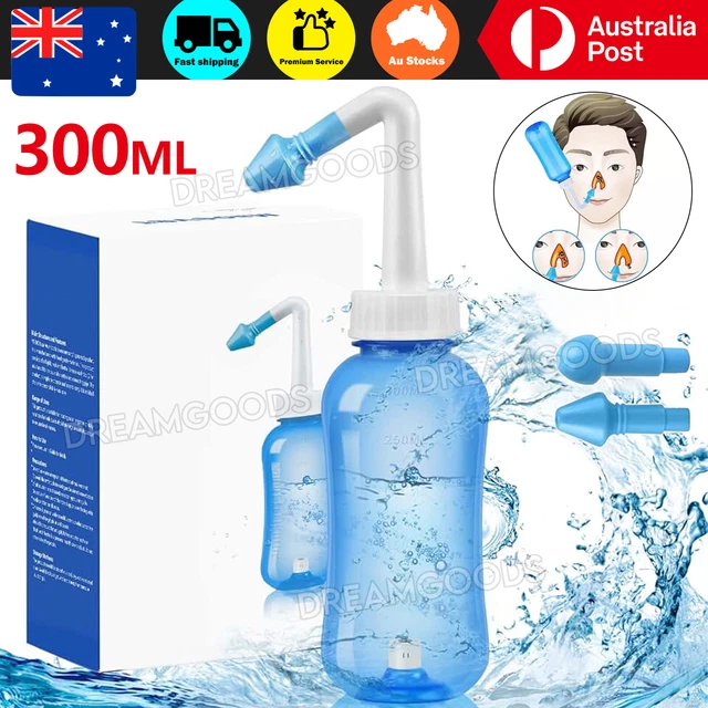 300ML NETI POT Nasal Wash Rinsing System Kit Nose Irrigations Relief ...