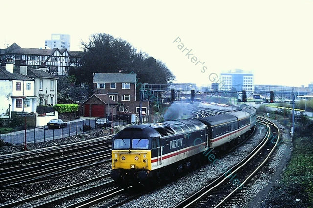 ORIGINAL 35MM RAILWAY Slide BR Diesel Electric Locomotive 47842 (813c13 ...