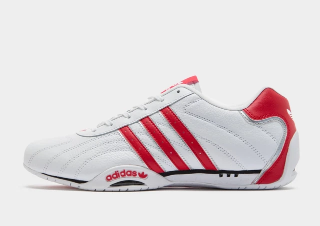 ADIDAS ORIGINALS ADI Racer Low in White and Red All Sizes Limited Stock ...