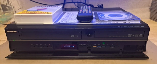 TOSHIBA RDXV60KB VHS DVD Recorder 320GB HD Copy VHS to DVD Remote & Guide £199.99 - PicClick UK