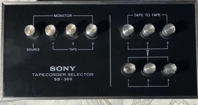 SONY SB-300 TAPECORDER Selector Switch Box For Cassettes And Reel To ...