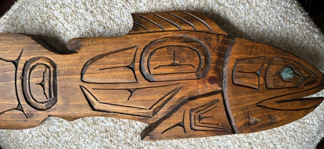 FIRST NATIONS NATIVE Art Carving By Greg Whitesell BC Canada $85.00 ...