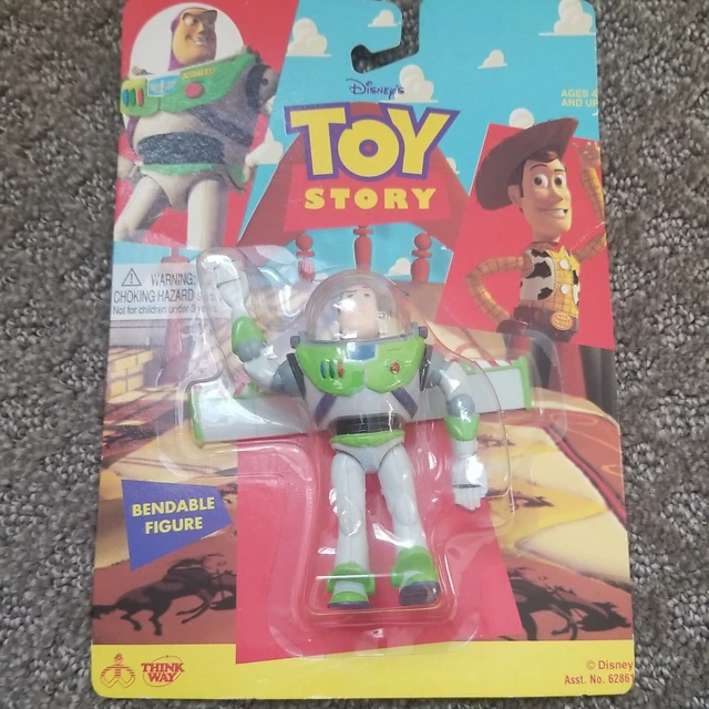 DISNEY’S TOY STORY Buzz Lightyear Figure 62861 Bendable Think Way Toys ...