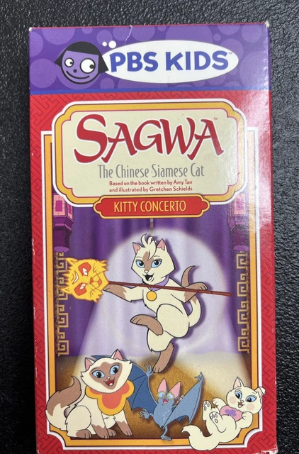 PBS KIDS SAGWA The Chinese Siamese Cat VHS Kitty Concerto RARE ...