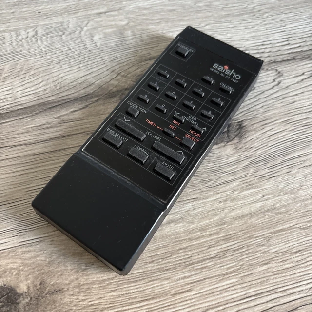 RARE REMOTE CONTROL FOR Vintage 1980s Saisho Daybreak CT144R 14” Colour ...