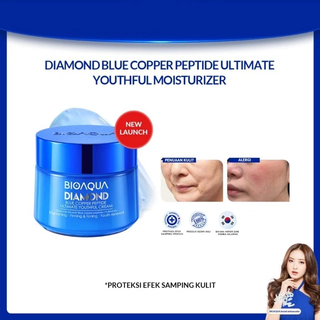 BIOAQUA DIAMANT BLEU cuivre peptide ultime crème jeunesse 50 g EUR 33,10 - PicClick FR