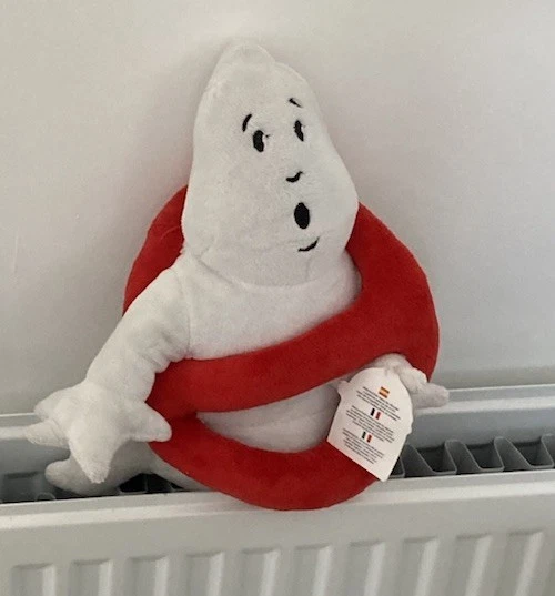 VINTAGE GHOSTBUSTERS MOVIE Logo Ghost Mooglie Cult Classic Soft Plush ...