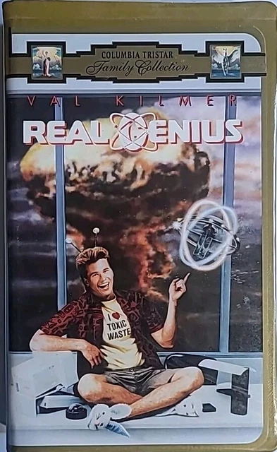 REAL GENIUS VAL Kilmer VHS Original Columbia Tristar 1985 VTG 80's ...