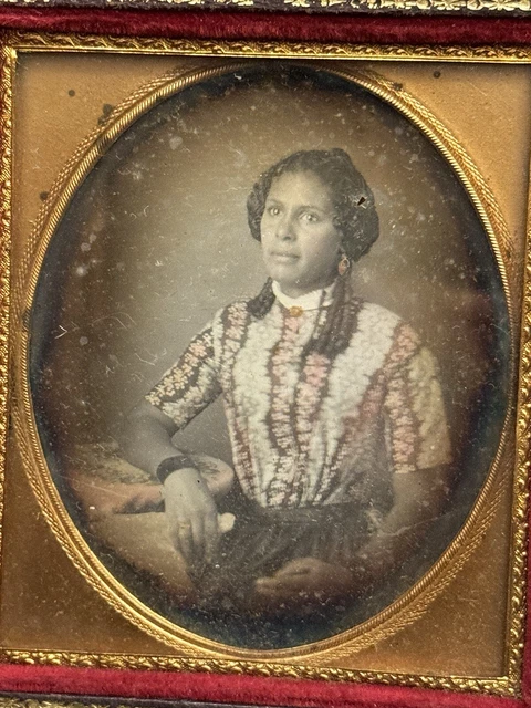 RARE DAGUERRÉOTYPE JEUNE Femme Métisse & Milieu Du 19 Eme Siècle & Photographie EUR 1.199,99 ...