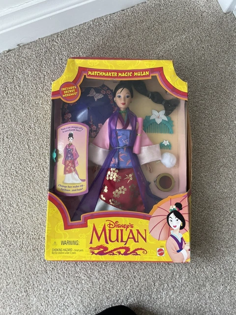 DISNEY MATCHMAKER MAGIC Mulan Doll In Box £50.00 - PicClick UK