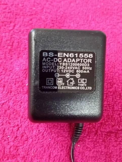 20 TIMES 12V 600mA AC-DC Adaptor Power Supply Brand New Free Post £45. ...