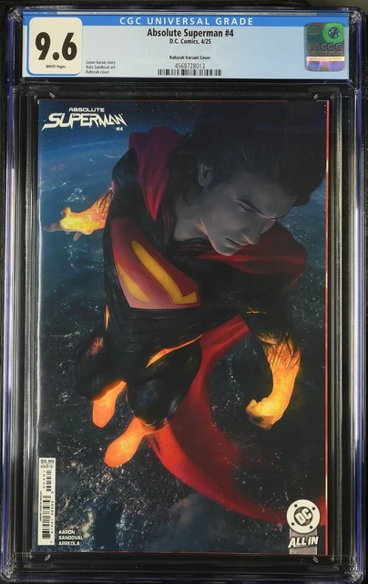 ABSOLUTE SUPERMAN #4 Dc Comics 2025 Razzah Variant Cgc 9.6 Nm £37.56 ...