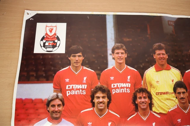 LIVERPOOL FC 1985-86 Football Team Squad Poster Pin Up Dalglish 80s ...