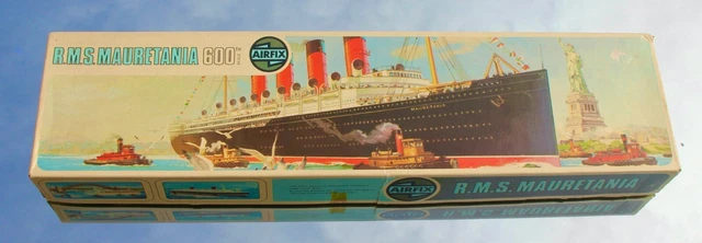 CUNARD LINE RMS Mauretania Original Ocean Liner Unmade Airfix Kit 60'S ...