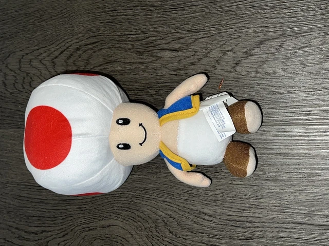 BUILD A BEAR Workshop Super Mario Bros Toad Plush Soft Teddy BABW £17. ...
