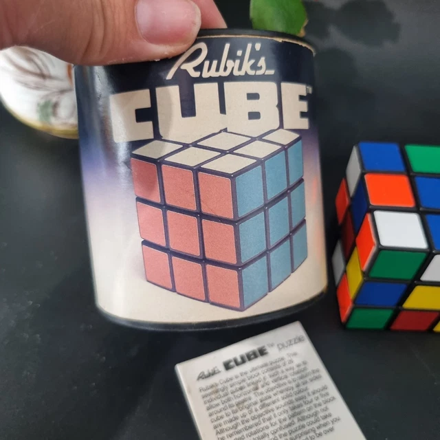 VINTAGE RUBIKS CUBE Collectable Toy Origional Box And Manal Collectable ...