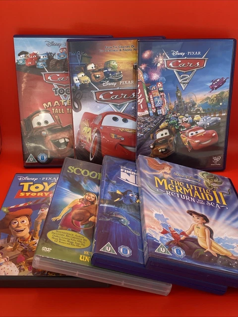 DVD BUNDLE KIDS Fun Movies x 7 Walt Disney Cars Toy Story Scooby Mixed ...