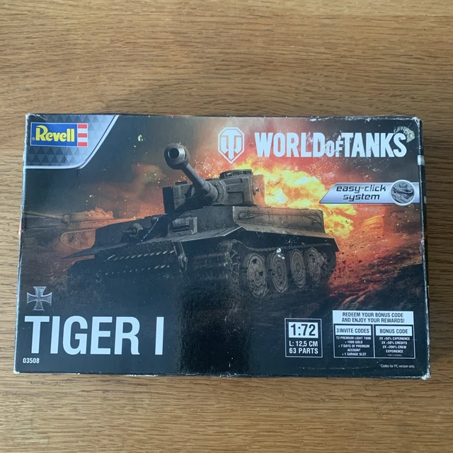 REVELL TIGER I World of Tanks Model Kit 03508 Easy Click Assembly Set ...