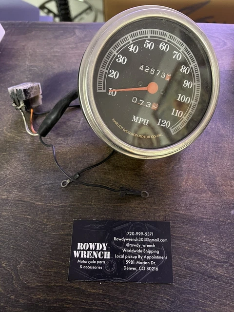 1993-1995 HARLEY DYNA Wide Glide Speedometer Speedo Gauge Cluster ...
