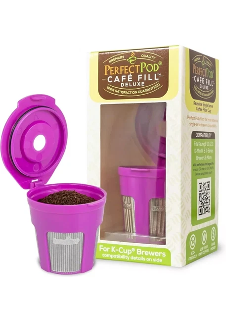 PERFECT POD CAFE Fill Deluxe Reusable Single Serve Coffee Filter ...