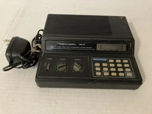 REALISTIC PROGRAMMABLE SCANNING Receiver Pro-57 10 Channel Direct Entry ...