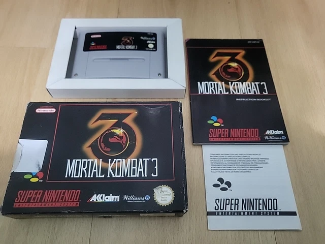 SNES MORTAL KOMBAT 3 PAL Complete Original Super Nintendo EUR 159,00 ...