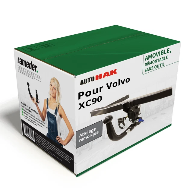 ATTELAGE COMPLET POUR Volvo XC90 10.02-04.04 démontable sans outil Auto ...