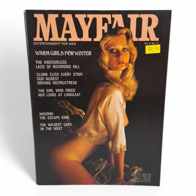 MAYFAIR MAGAZINE VOL. 9 No. 11 November 1974 U.K Playboy Claire Nicholson $46.99 - PicClick AU