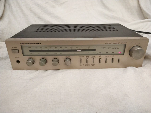 MARANTZ VINTAGE SR225 Stereo AM/FM Tuner Receiver Partially Tested EUR ...