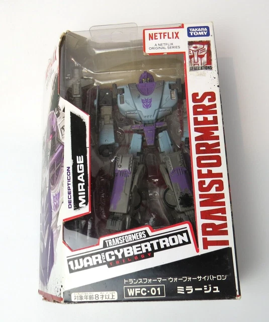 TRANSFORMERS DECEPTICON MIRAGE War for Cybertron Netflix Deluxe 100% ...