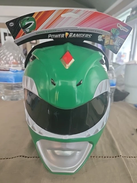 MIGHTY MORPHIN POWER Rangers Green Ranger Adult Helmet New With Tags ...