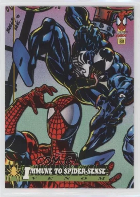 1994 FLEER MARVEL Cards The Amazing Spider-Man Venom immunisé contre ...