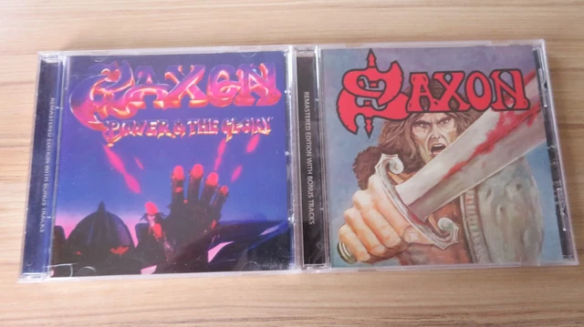 SAXON- DEBUT + Power and the glory remaster cd`s with bonus tracks ...