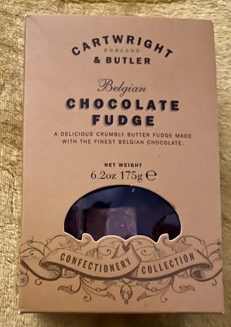 CARTWRIGHT & BUTLER Belgian Chocolate Fudge 175g *NOW HALF PRICE ...